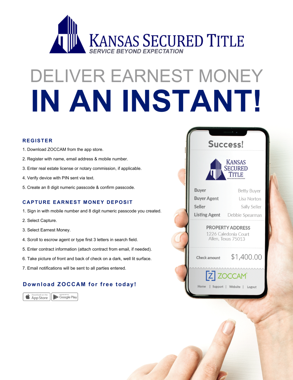 Zoccam - Topeka, KS Title Company | Kansas Secured Title